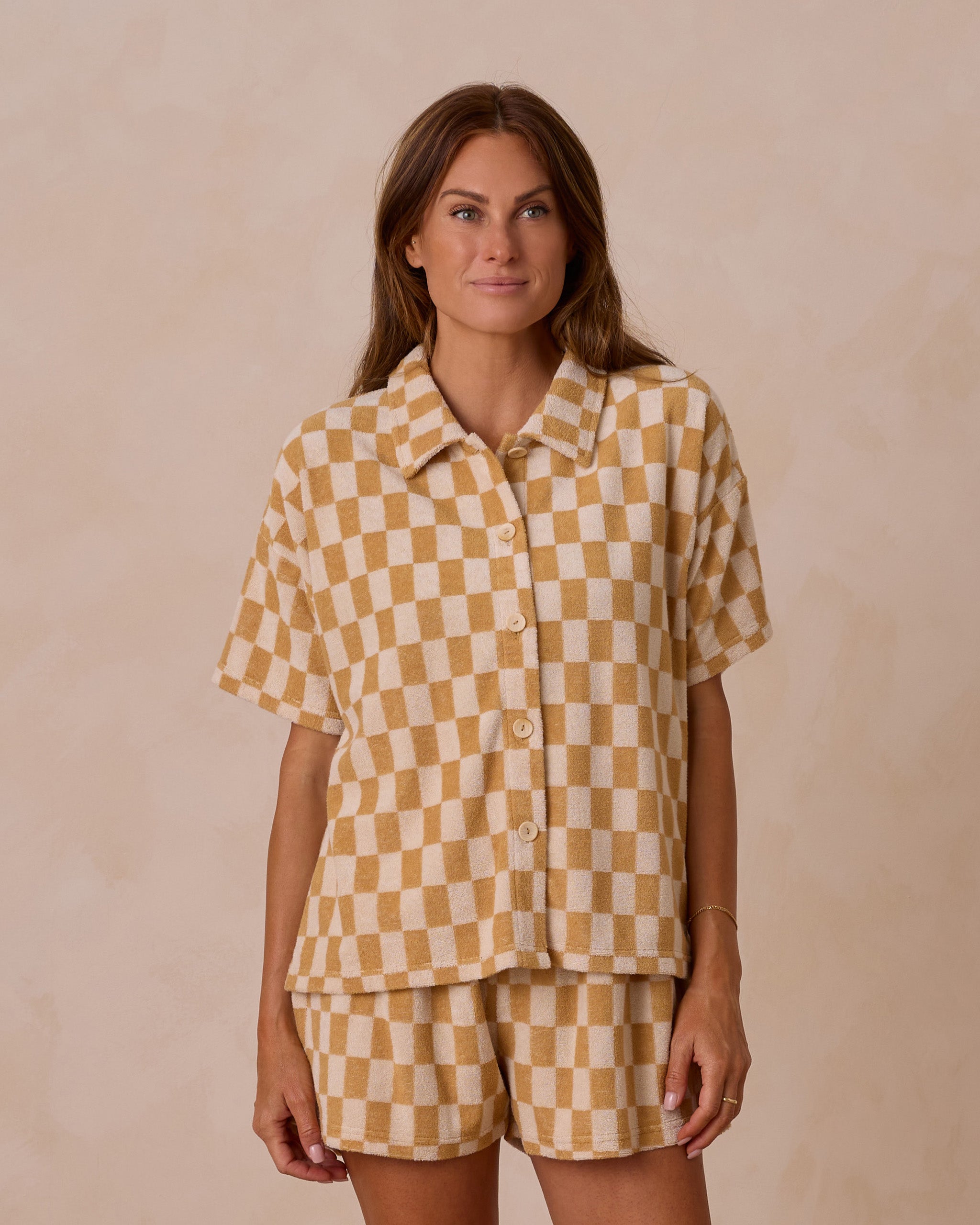 Terry Cover-Up Set || Marigold Check – Rylee + Cru Canada