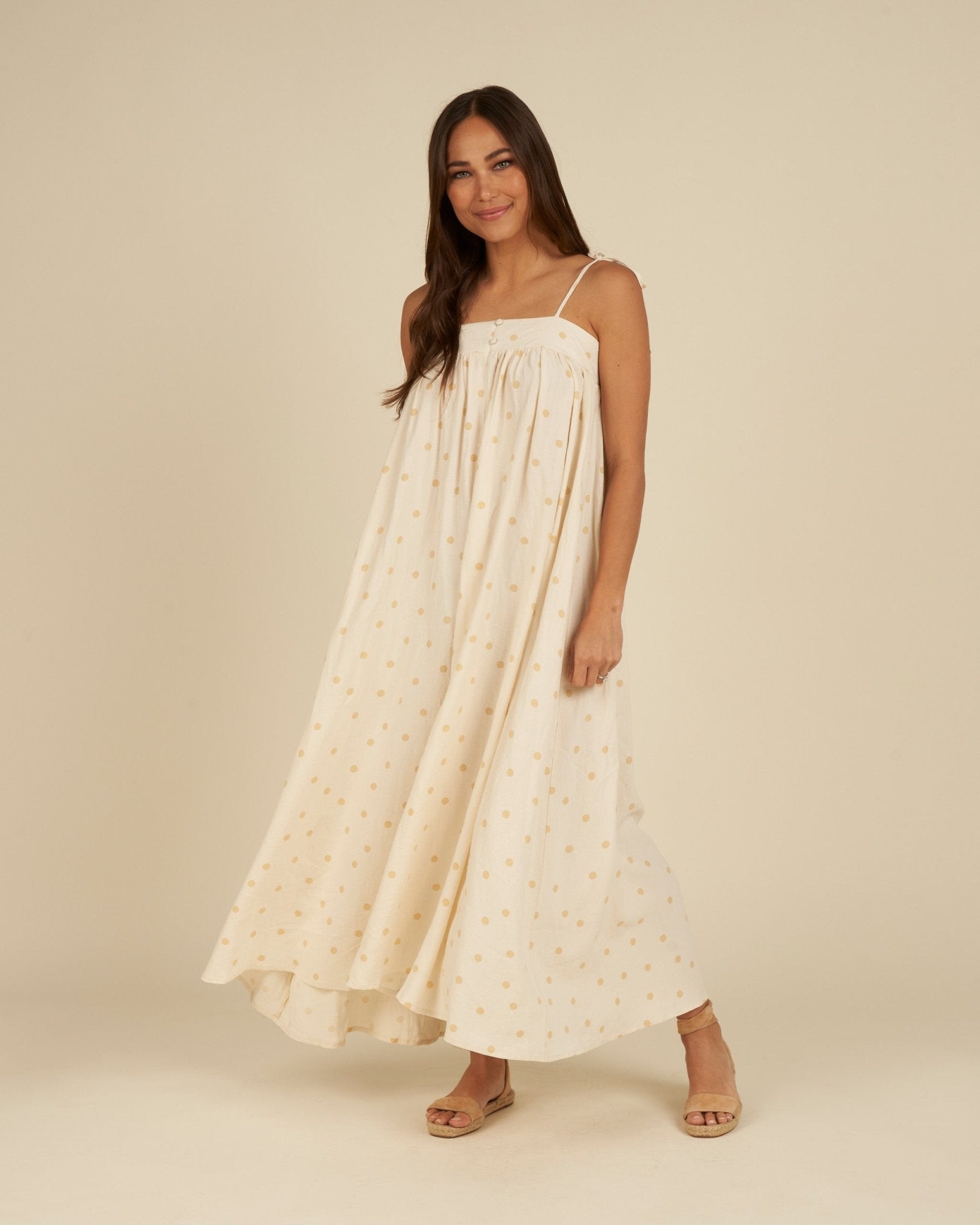 Malea Dress | Yellow Polka Dot – Rylee + Cru Canada